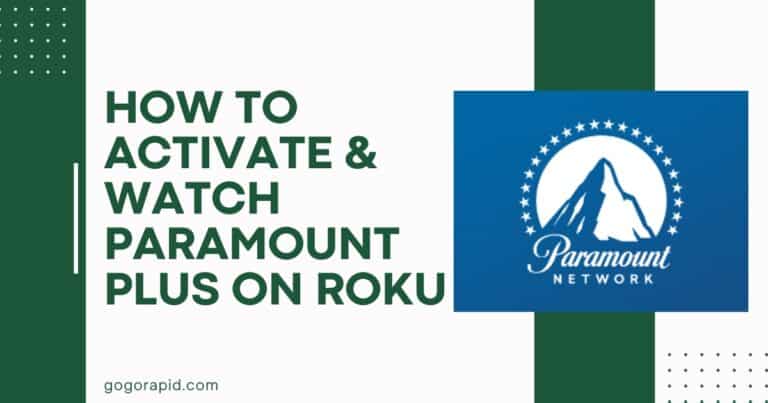 Paramount Plus Activate Roku