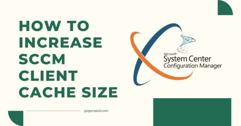 How To Increase SCCM Client Cache Size